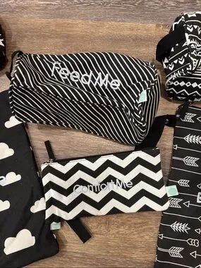 Easy Baby | Accessories | Easy Baby 7piece Travel Set Black And White ...